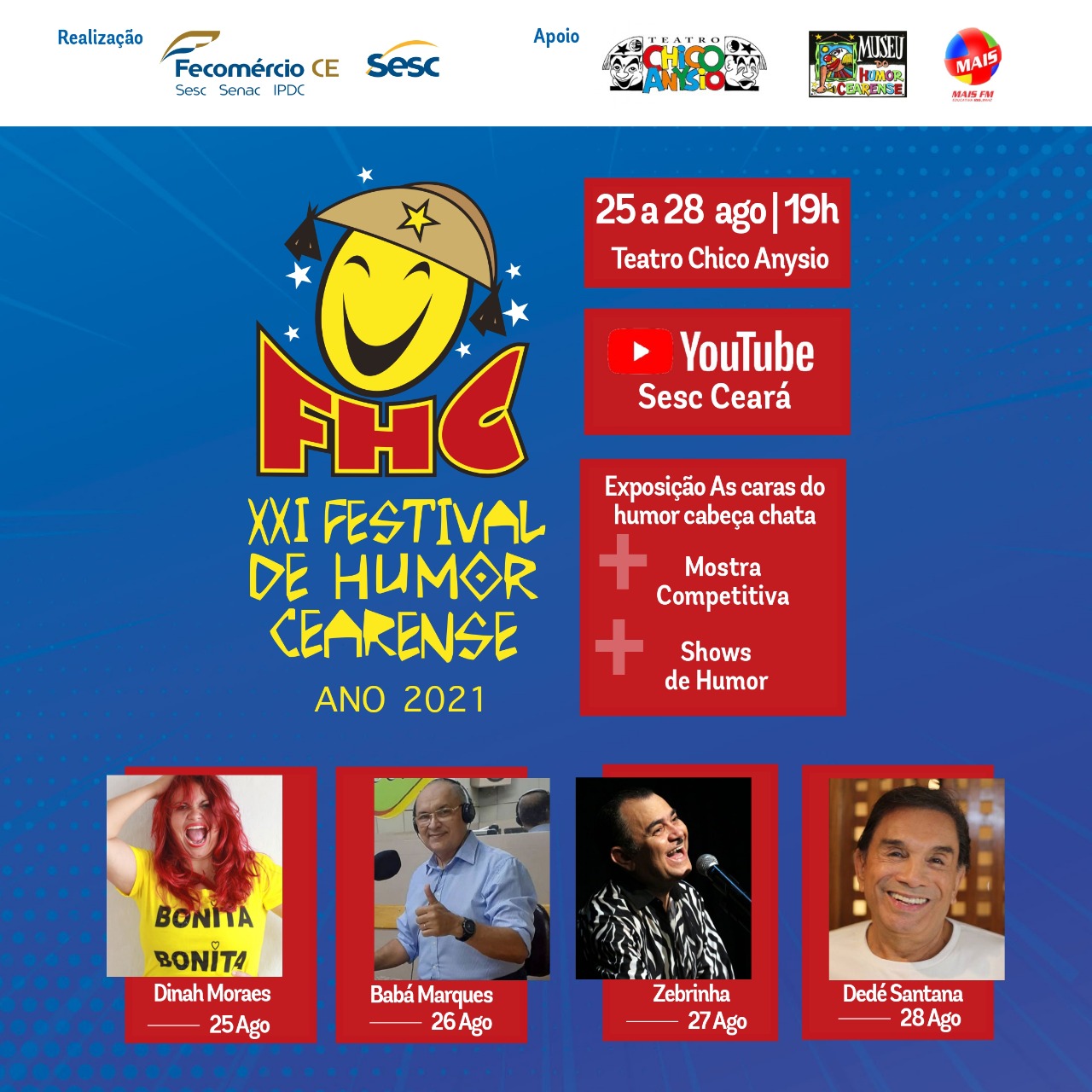 SESC realizará mais um FHC: Festival de Humor Cearense | Museu do Humor ...